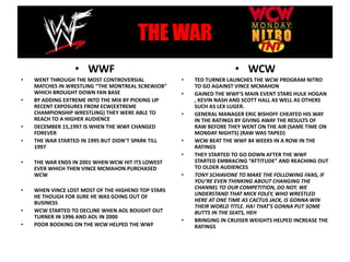 Monday night wars wwf vs wcw | PPT
