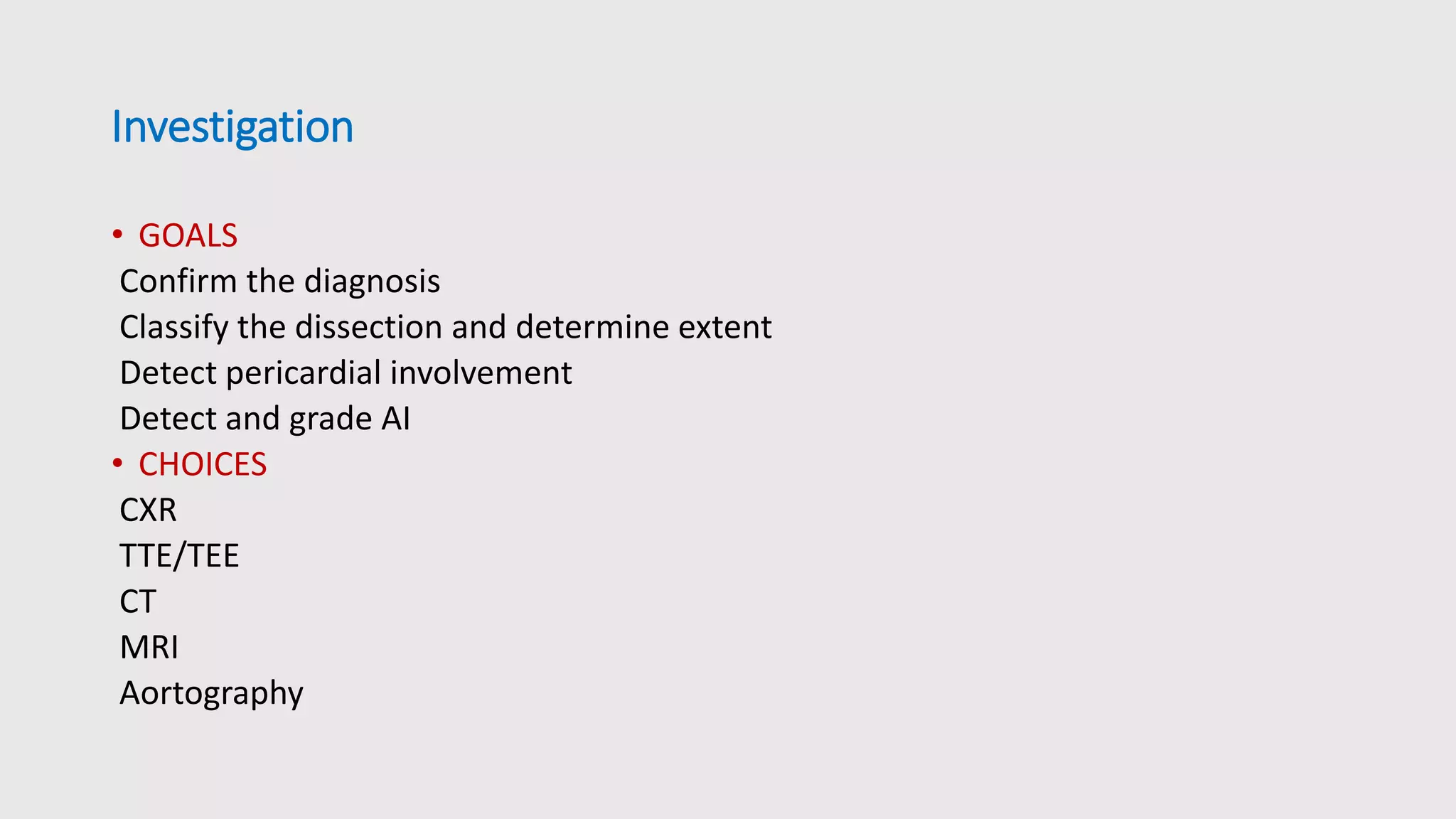 Aortic Dissection | PPTX