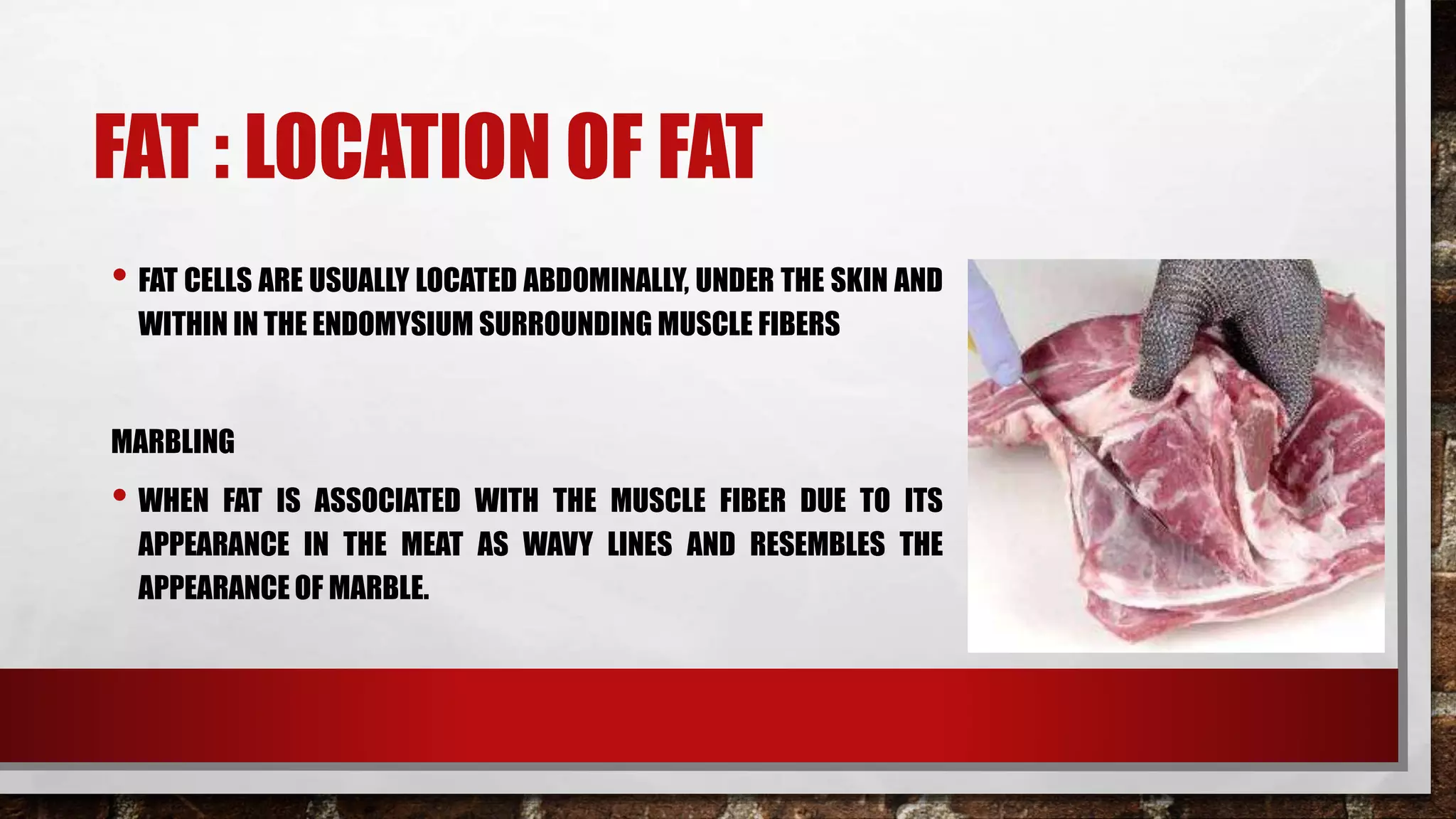 Meat : Structure, Composition and Characteristics. | PPTX