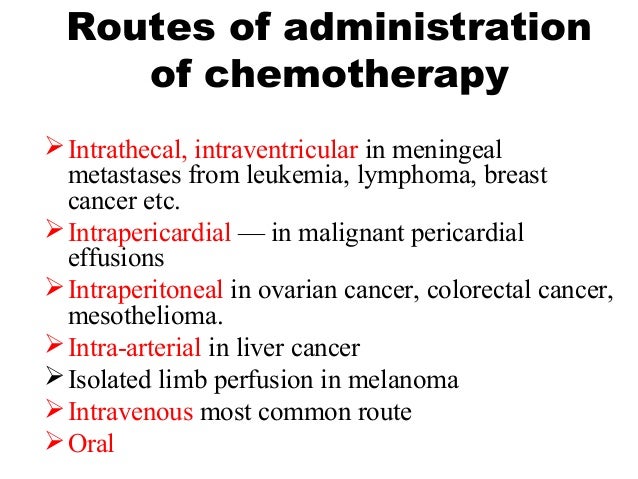 CHEMOTHERAPY IN CANCERS
