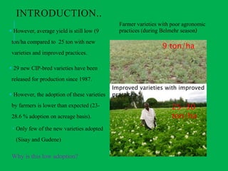 Participatory variety selection: a tool to understand farmers’ potato ...
