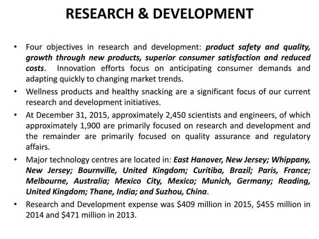 Mondelez Company Profile | PPTX