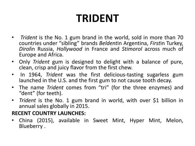 Mondelez Company Profile | PPTX