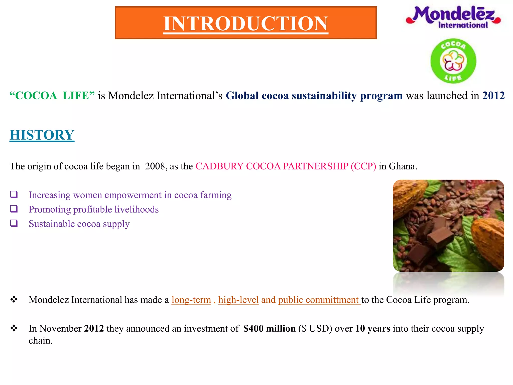 Mondlez international cocoa life | PPT