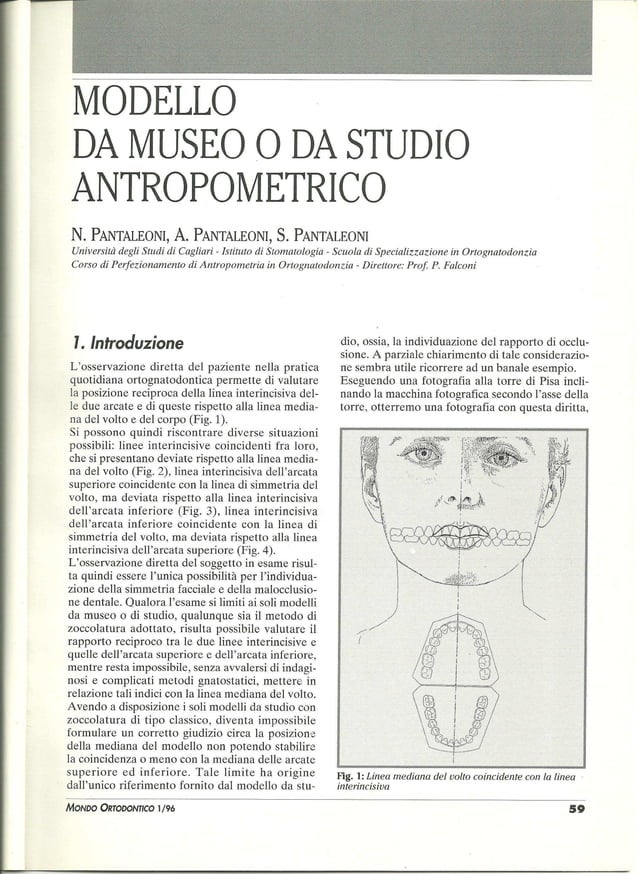 Mondo ortodontico - Estratto : Modello da museo o da studio ...