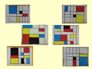 Primary colours- Mondrian | PPT | Arts and Crafts | Hobbies & Interests
