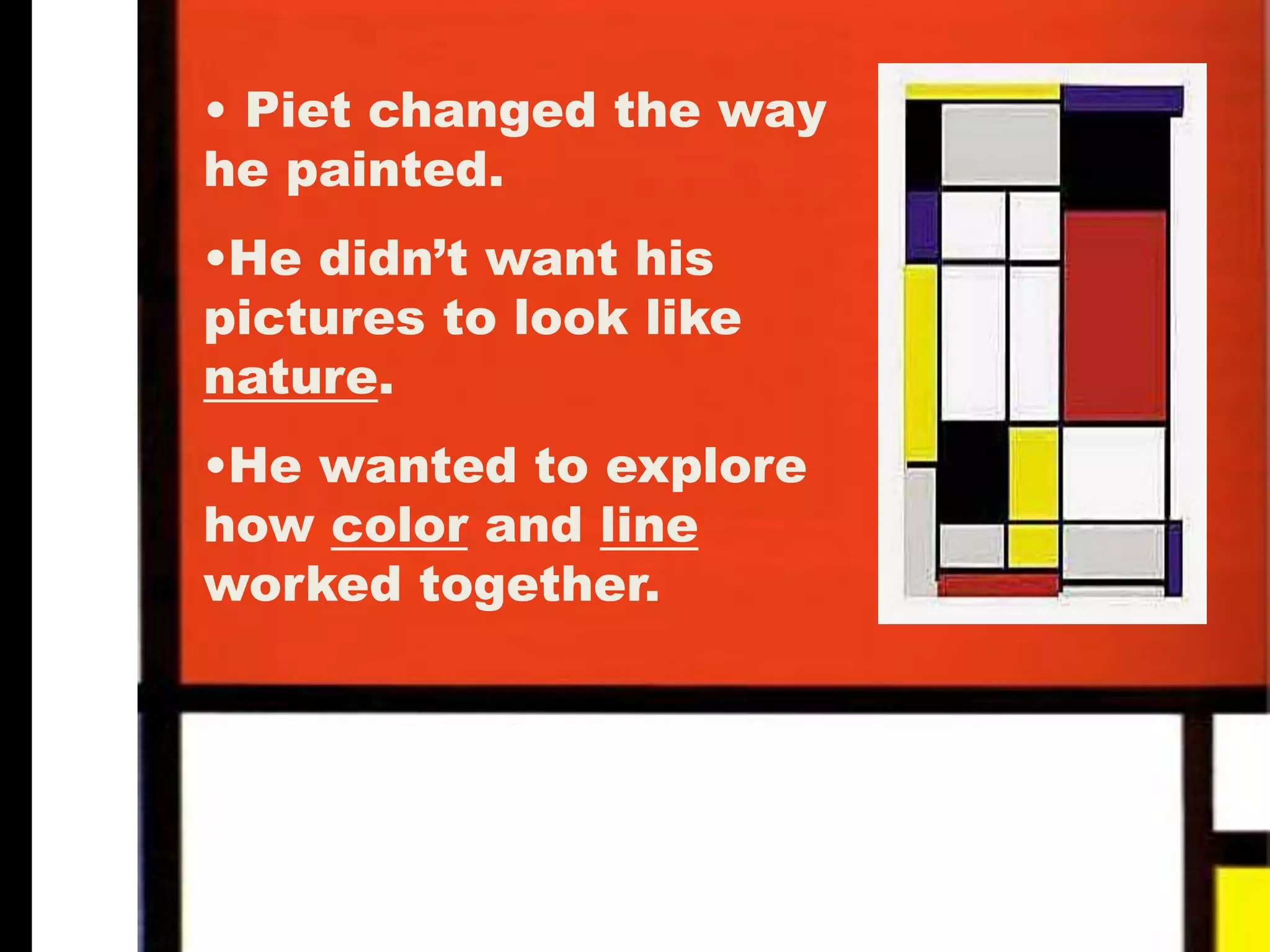 Piet Mondrian for kids | PPT