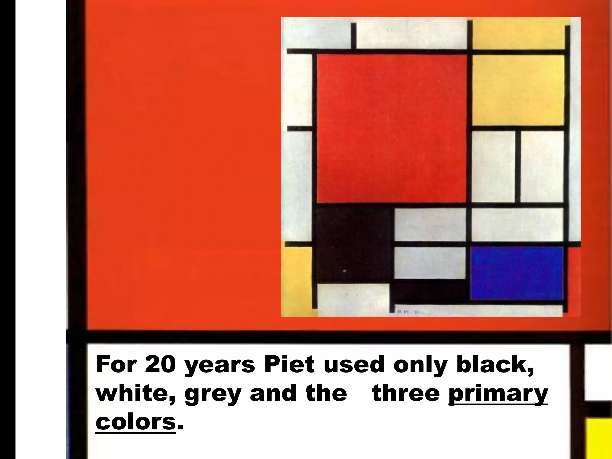 Piet Mondrian for kids | PPT