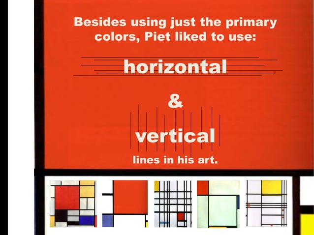 Piet Mondrian for kids | PPT