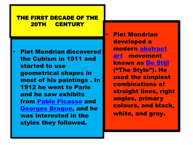 Piet Mondrian for kids | PPT