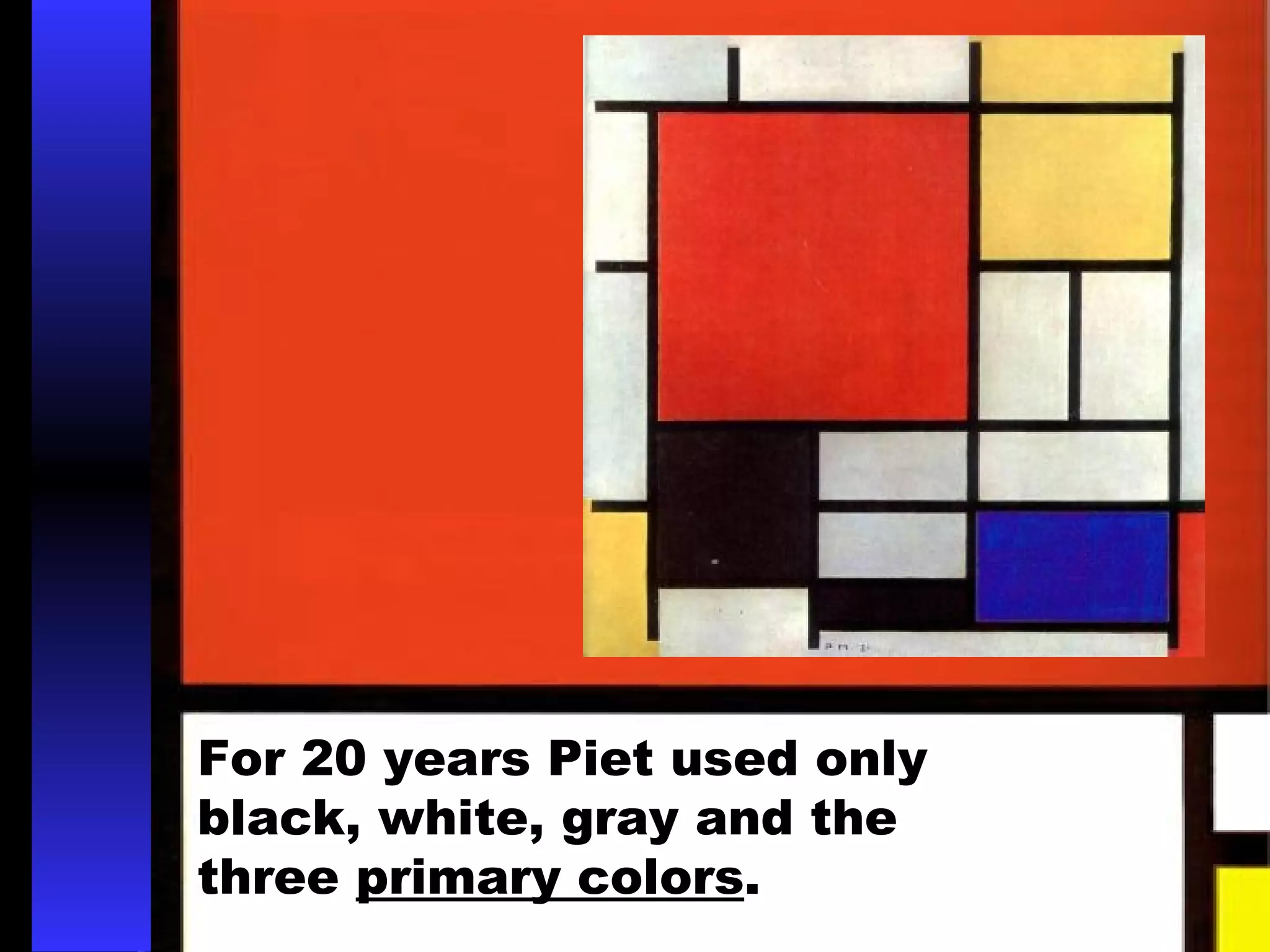 Mondrian 1st grade | PPT