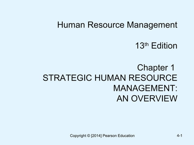 Mondy hrm13 inppt01.ppt | Human Resources | Business