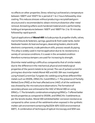 Monel 400 - Excellent performance in marine applications | DOCX ...