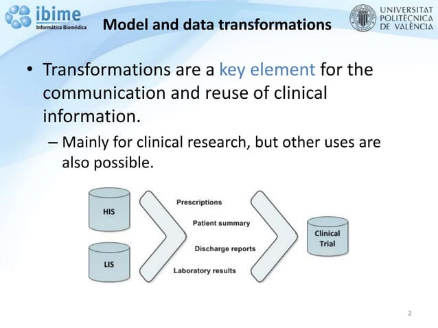 Archetype-based data transformation with LinkEHR | PPTX