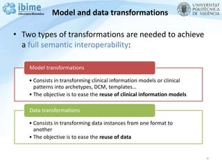 Archetype-based data transformation with LinkEHR | PPTX
