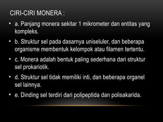 PRESENTASI MATERI MONERA (BAKTERI) KELAS X SMA | PPTX