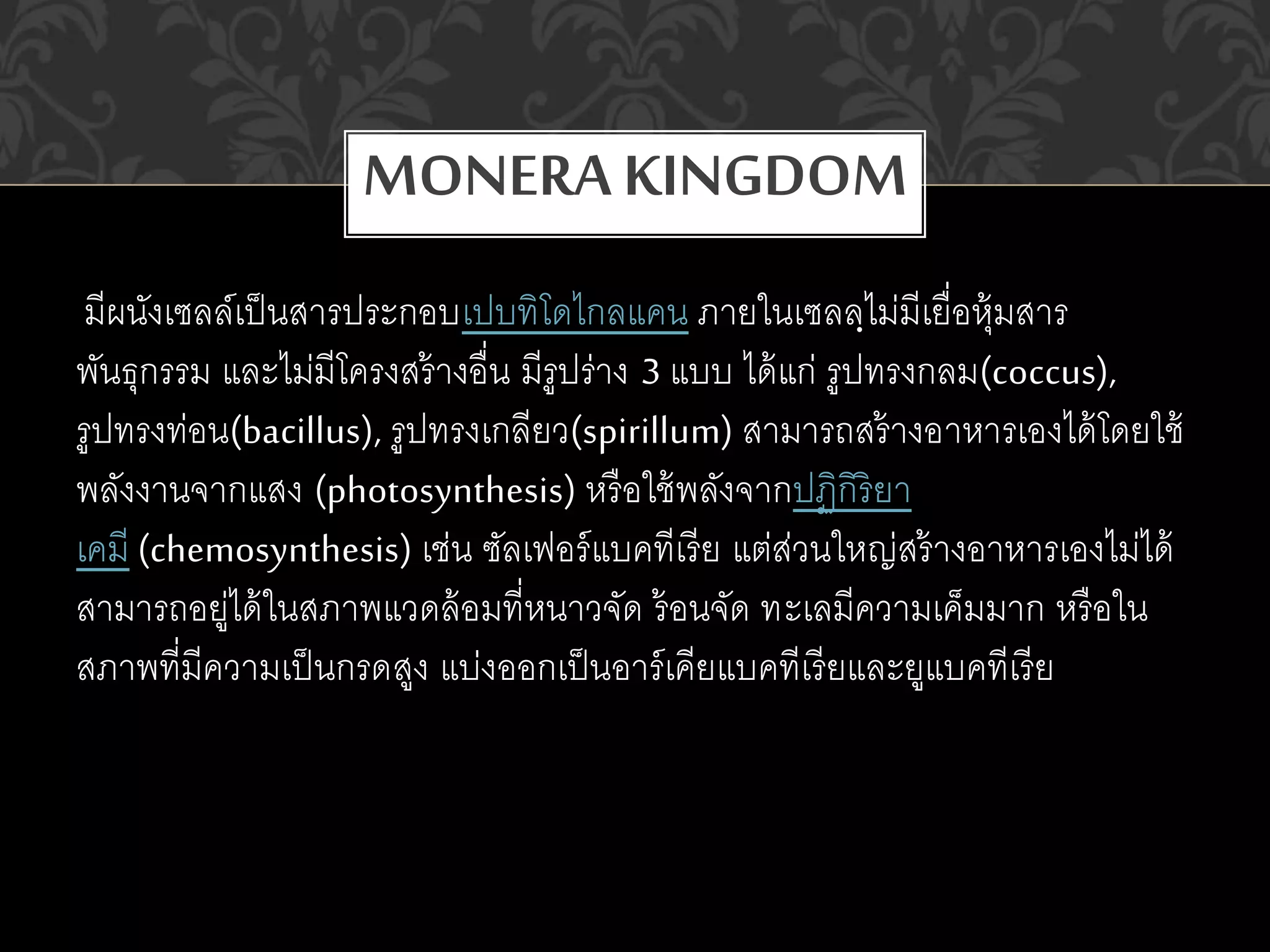 Monera kingdom | PPT