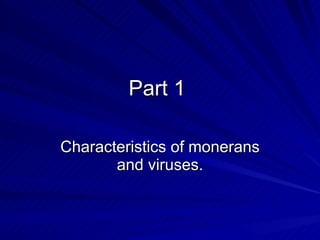 Moneran Kingdom | PPT | Infectious Diseases | Diseases and Conditions