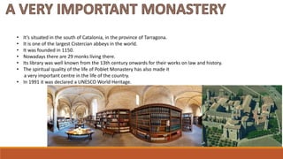 Monestir de poblet gael | PPTX