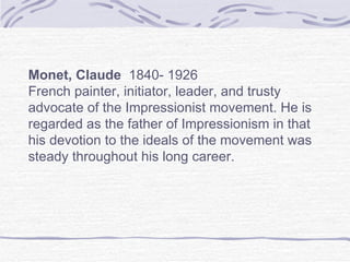 Monet 3 26 | PPT