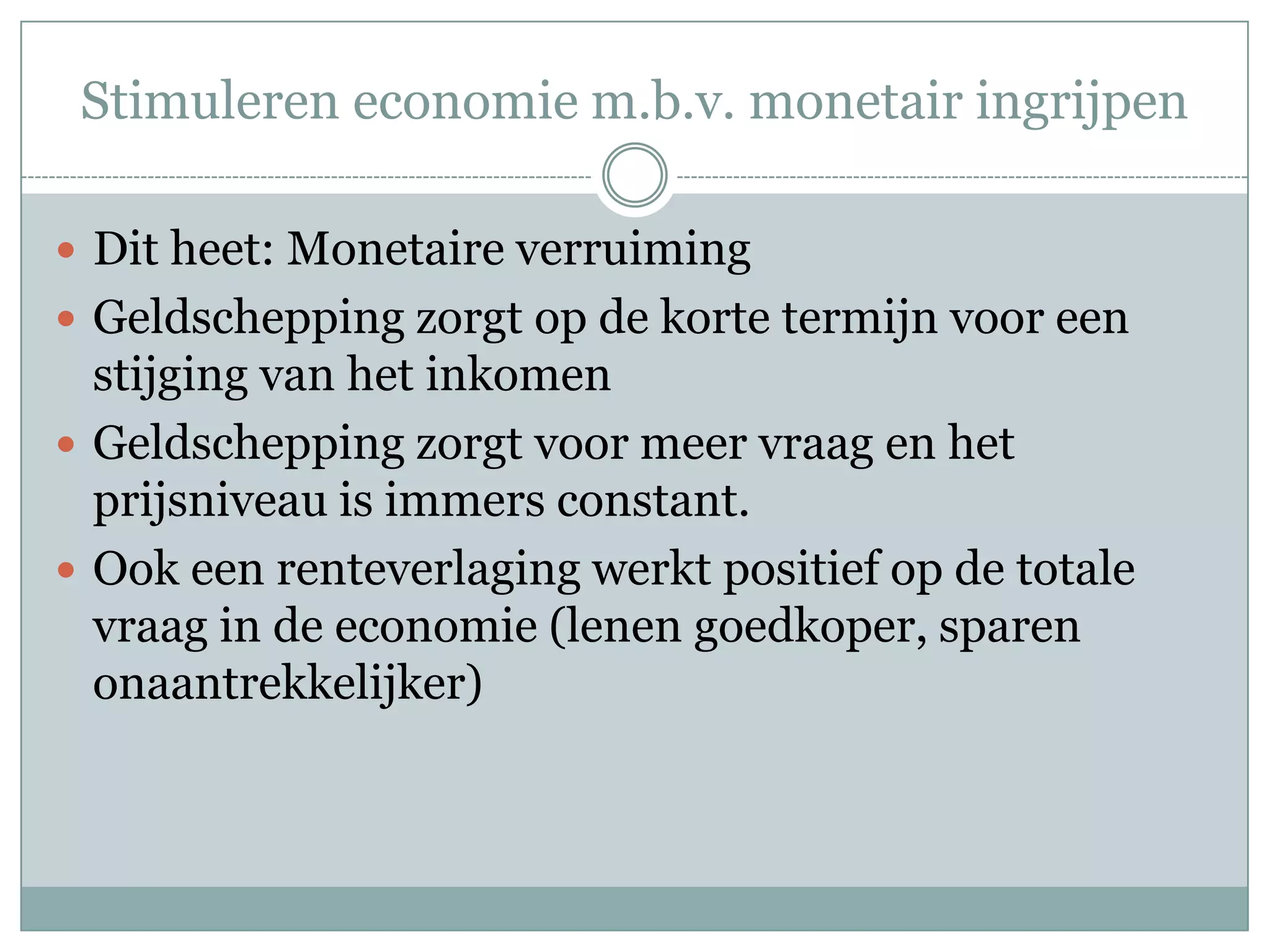 Monetair beleid | PPTX