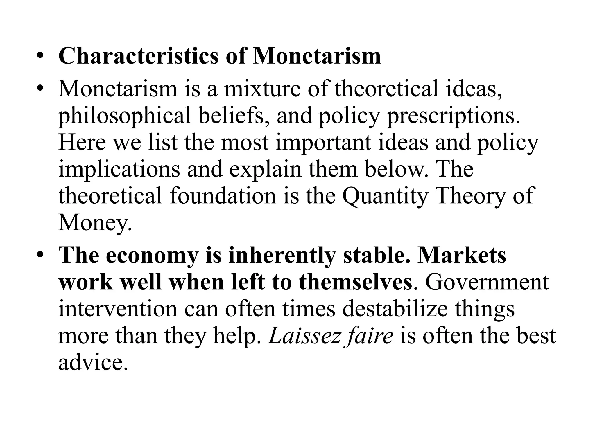 Monetarism | PPTX