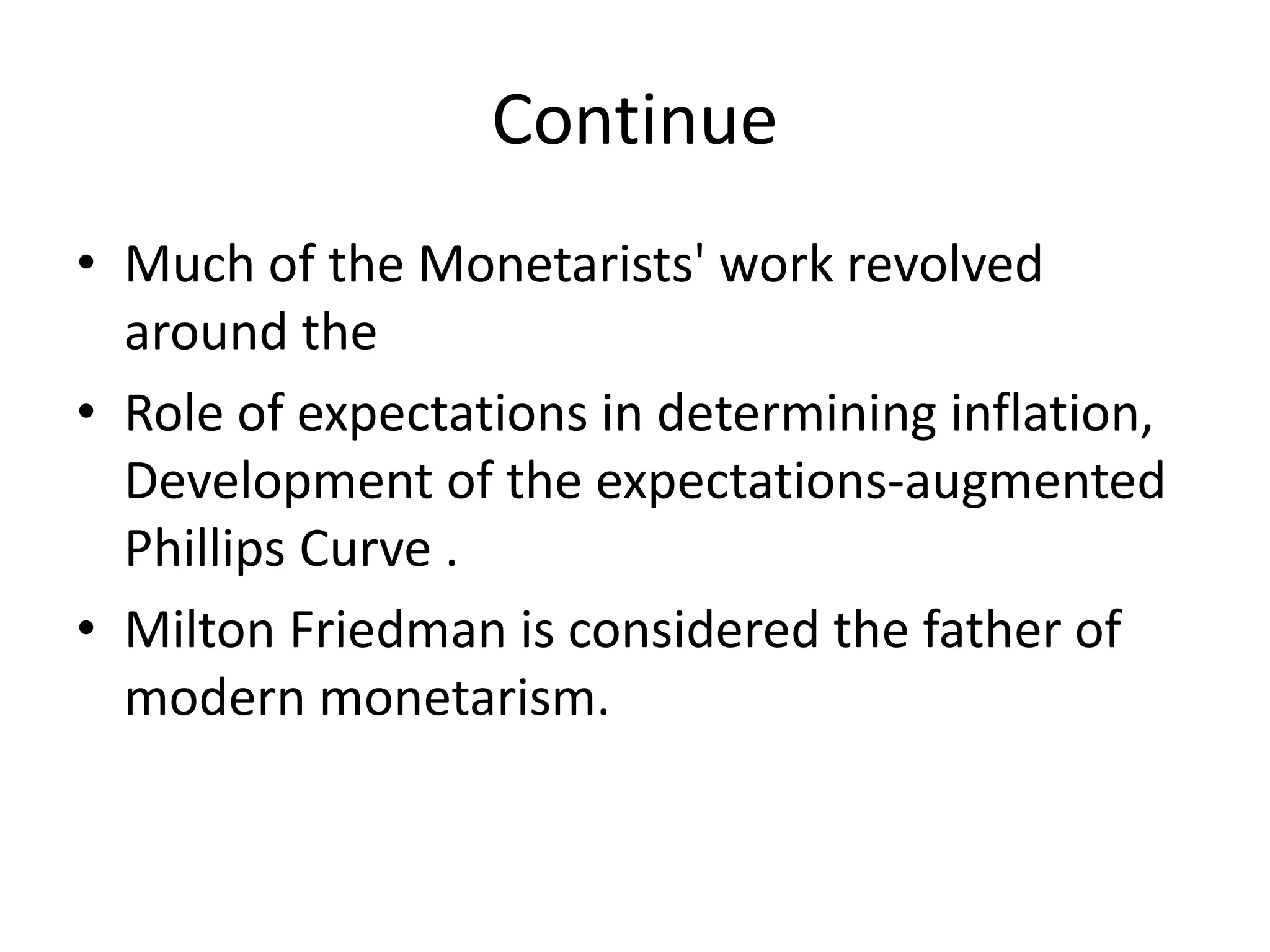 Monetarism | PPTX