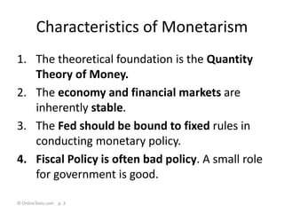 Monetarism | PPTX