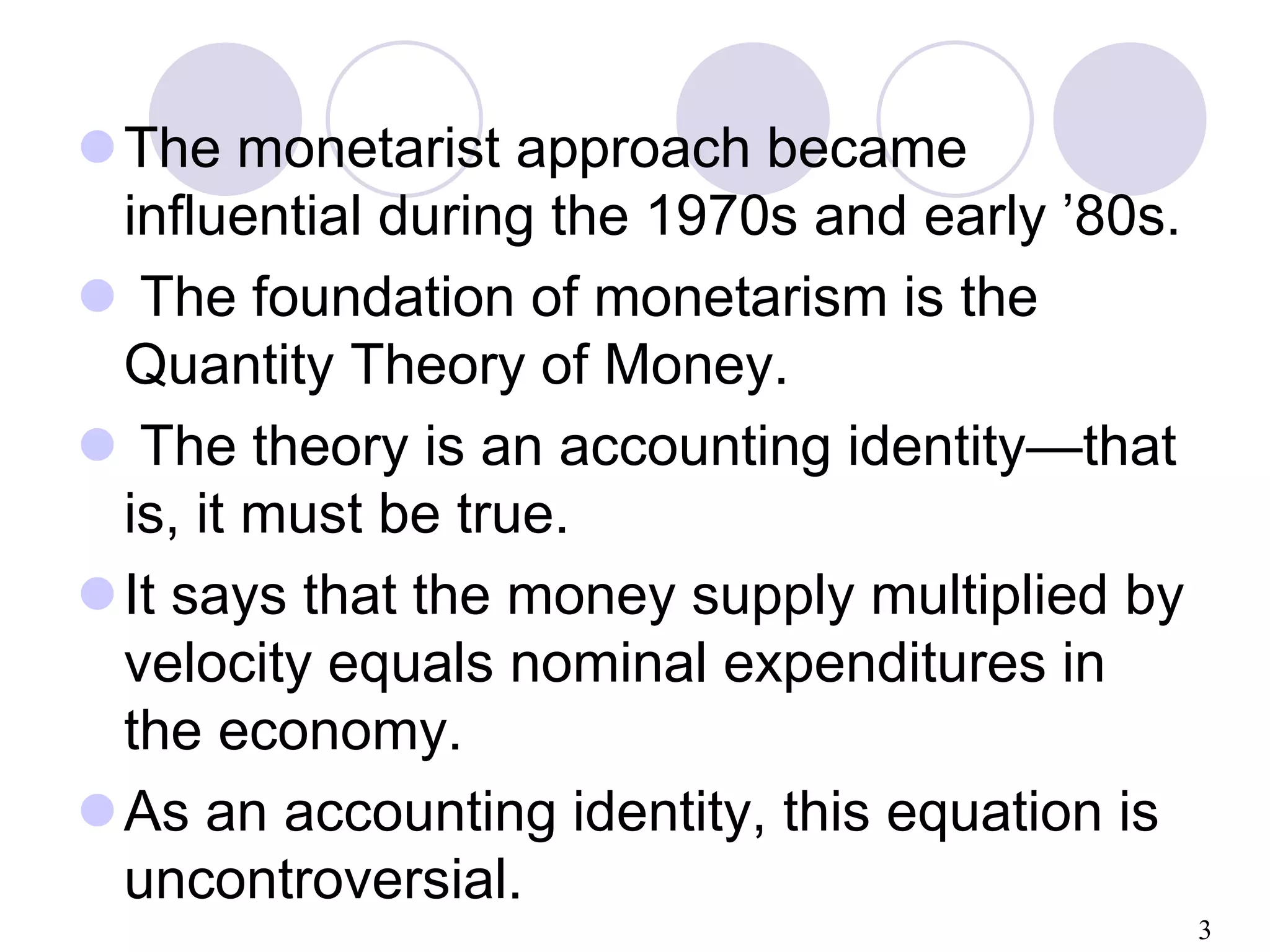 Monetarist and keynesian school of thoughts | PPTX