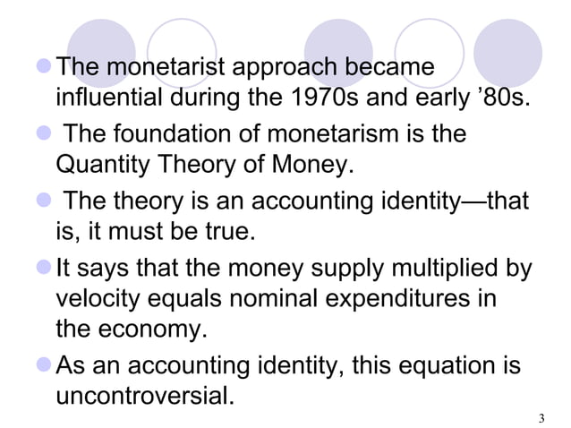 Monetarist and keynesian school of thoughts | PPTX | Currencies | Economy