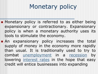 Monetary policy | PPT