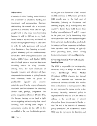 Monetary policy-and-lending-rate | PDF