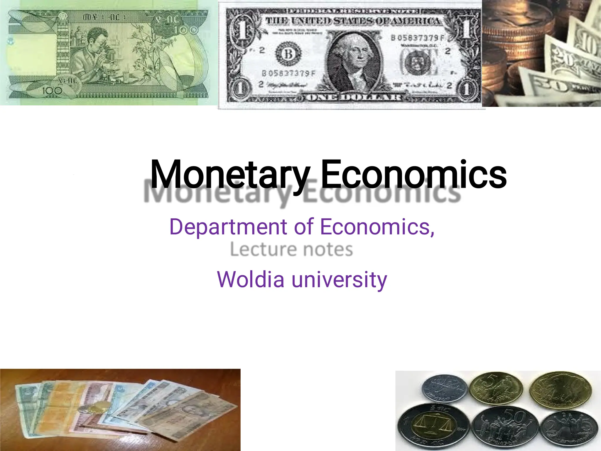 monetary ch 2.pdf from woldia university | PDF