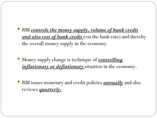 Monetary & credit policy | PPT