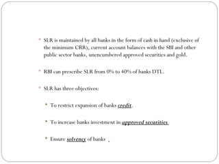 Monetary & credit policy | PPT