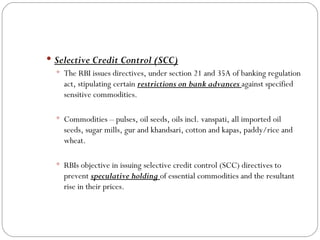 Monetary & credit policy | PPT
