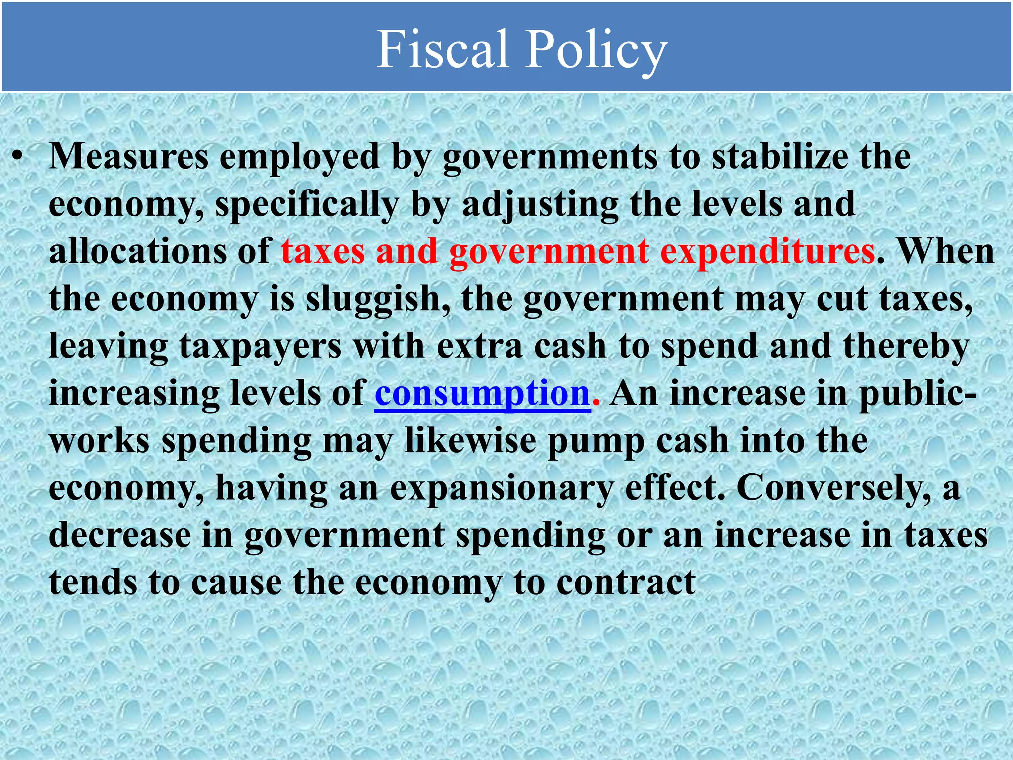 Monetary & fiscal policy | PPTX