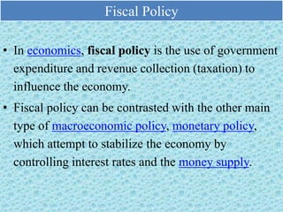 Monetary & fiscal policy | PPTX