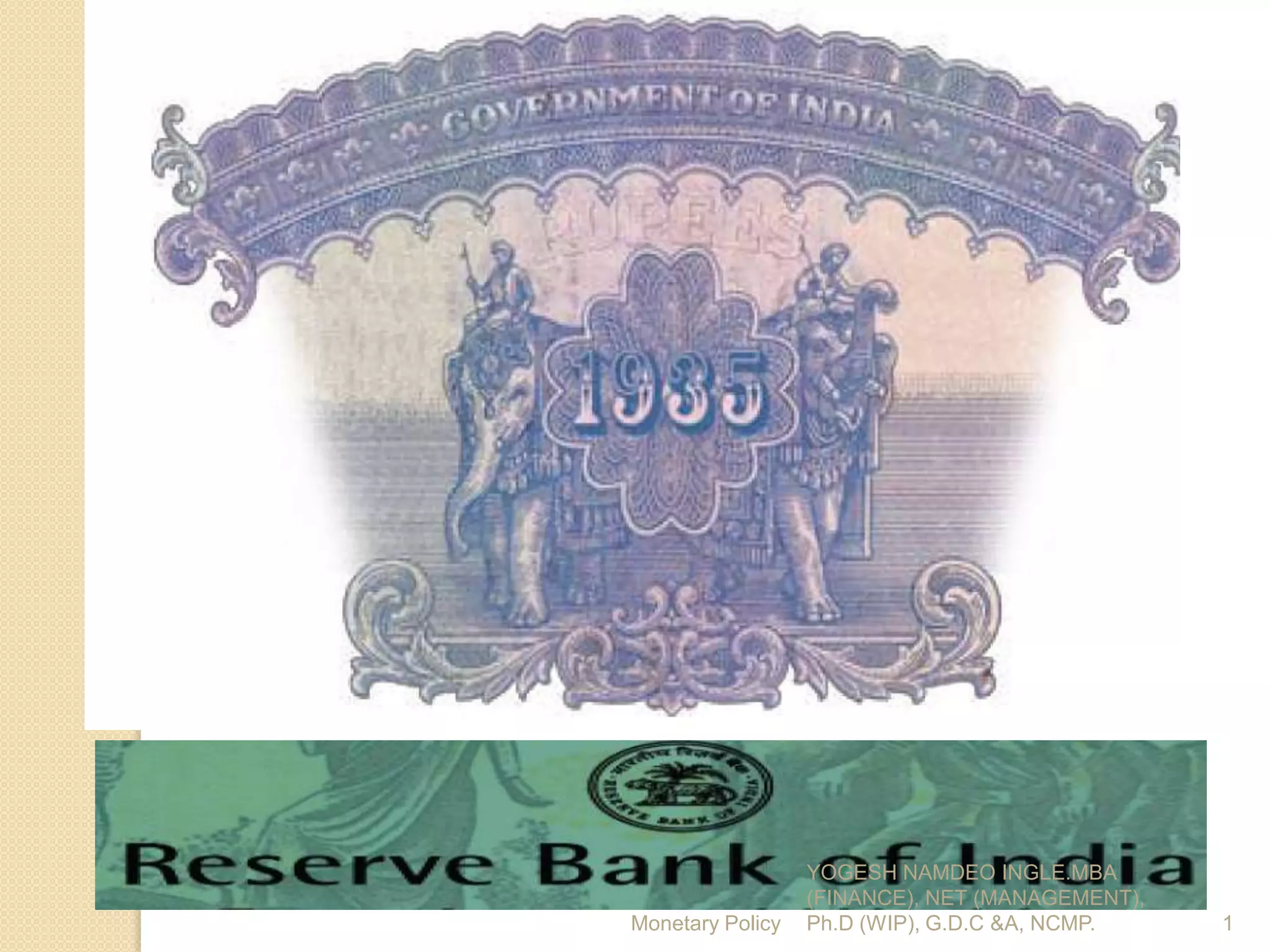 Monetary management | PPTX