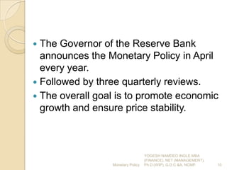 Monetary management | PPTX