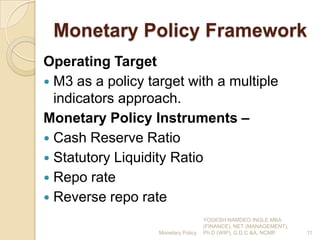 Monetary management | PPTX