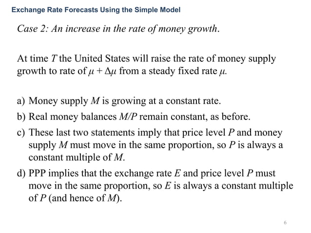 Monetary model of exchange rates | PDF