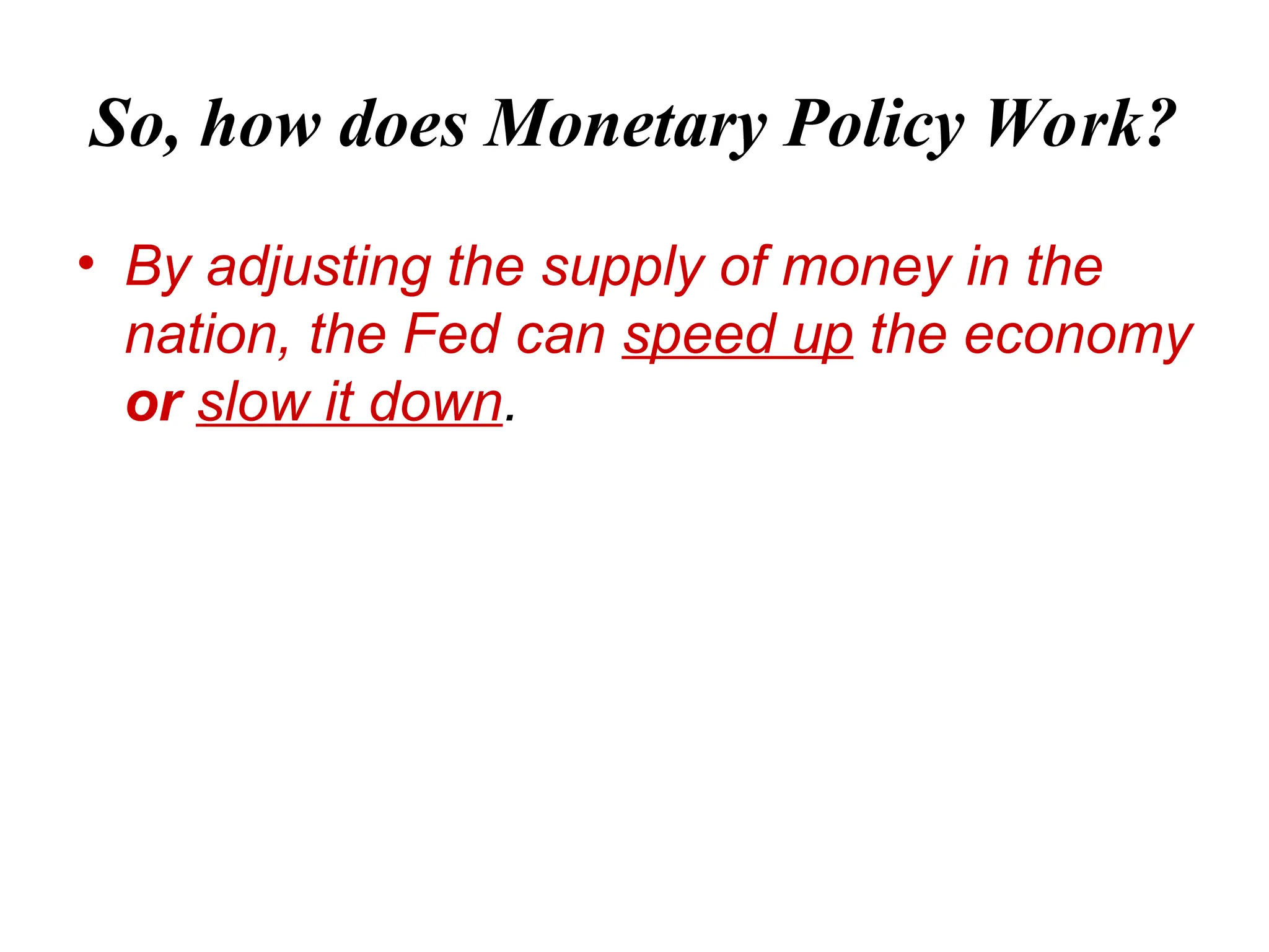 Grade 12 Economics monetary policy ppt | PPT