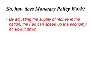 Grade 12 Economics monetary policy ppt | PPT