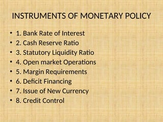 Monetary Policiesfull power point ppt.ppt