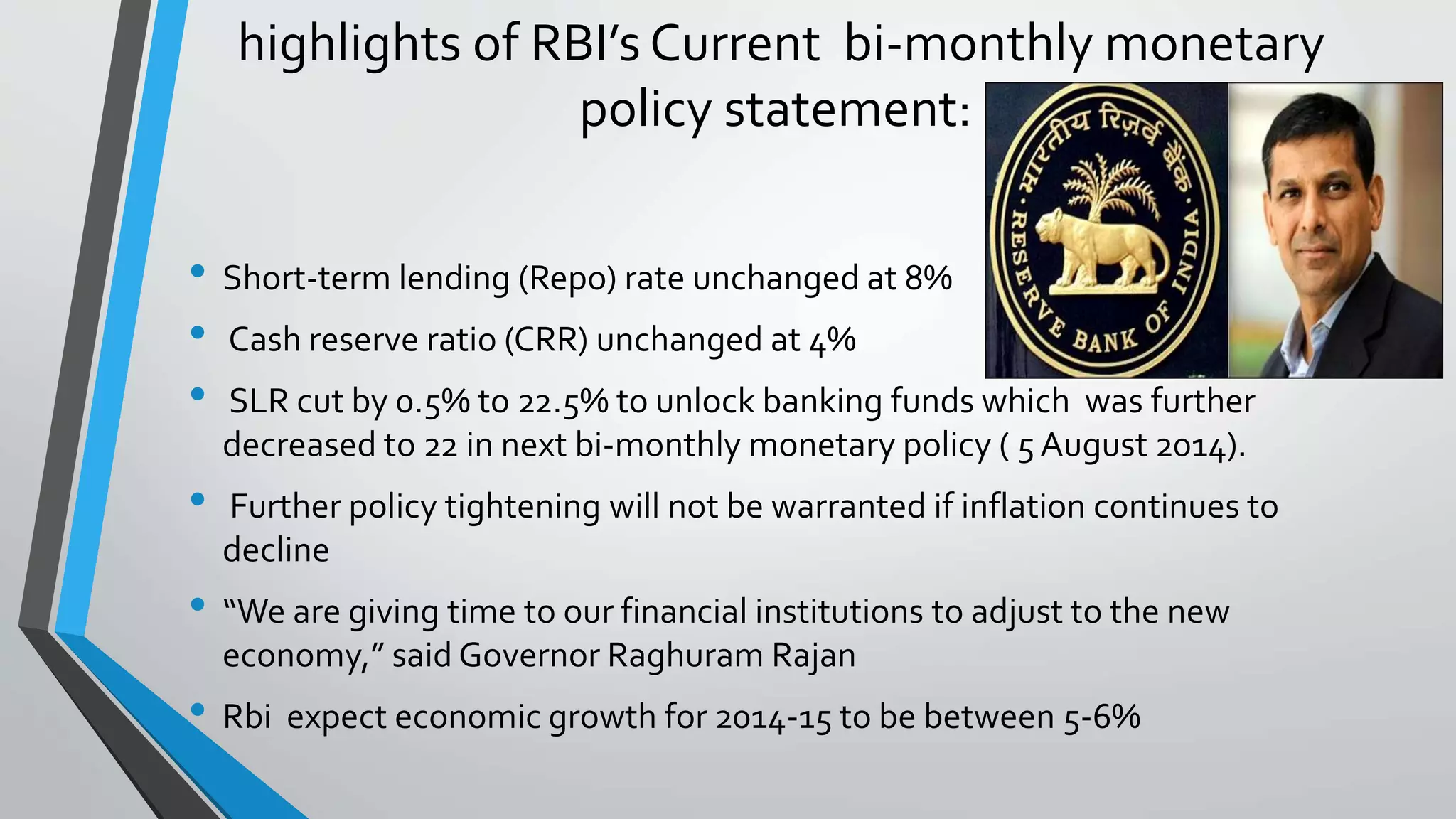Monetary policy of RBI | PPTX