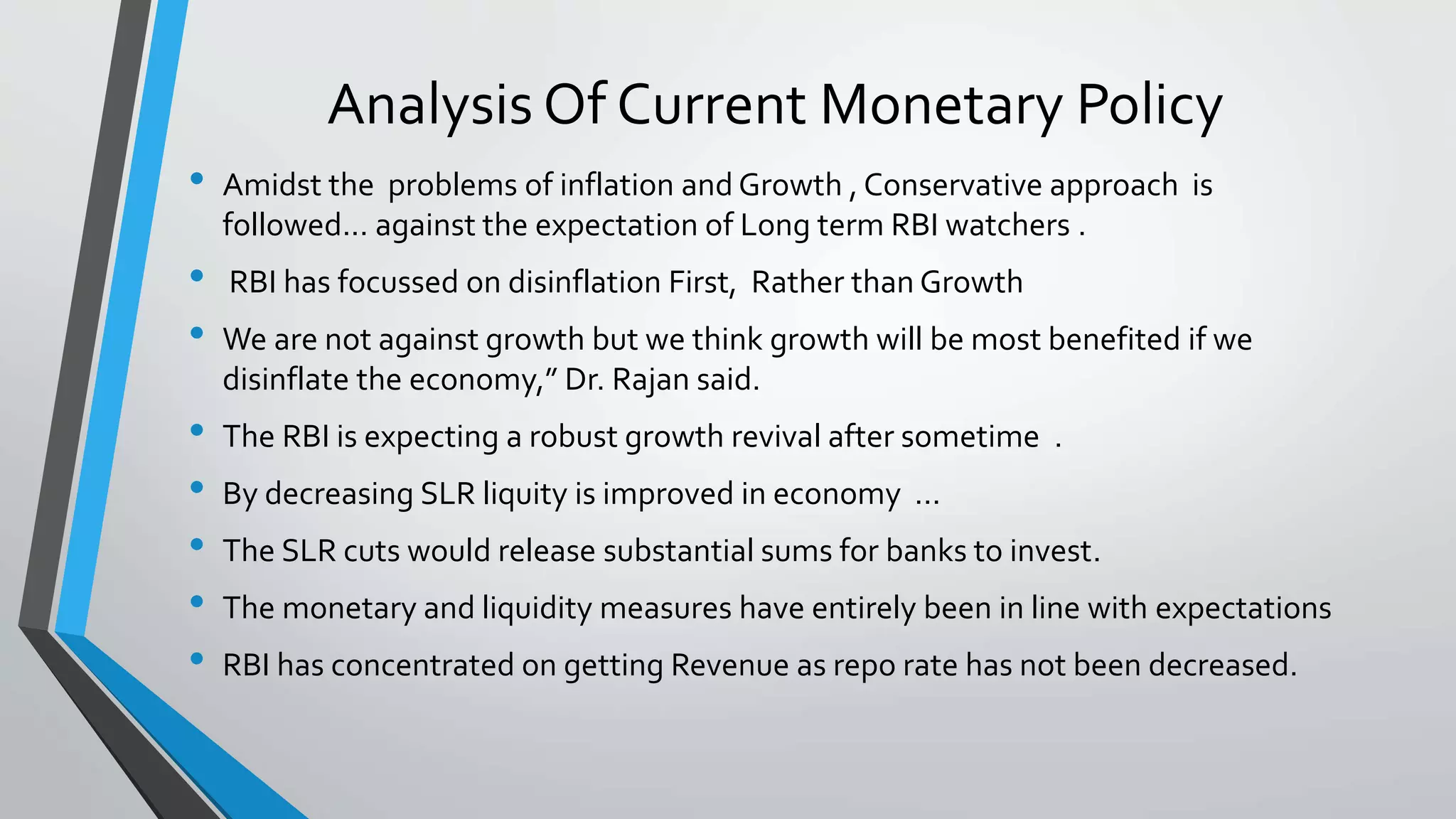Monetary policy of RBI | PPTX