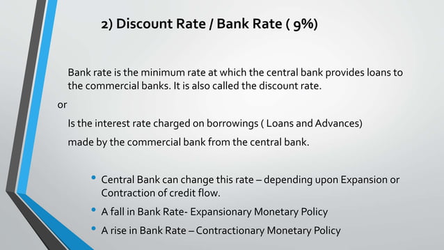 Monetary policy of RBI | PPTX