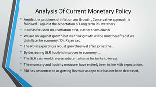 Monetary policy of RBI | PPTX
