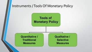 Monetary policy of RBI | PPTX